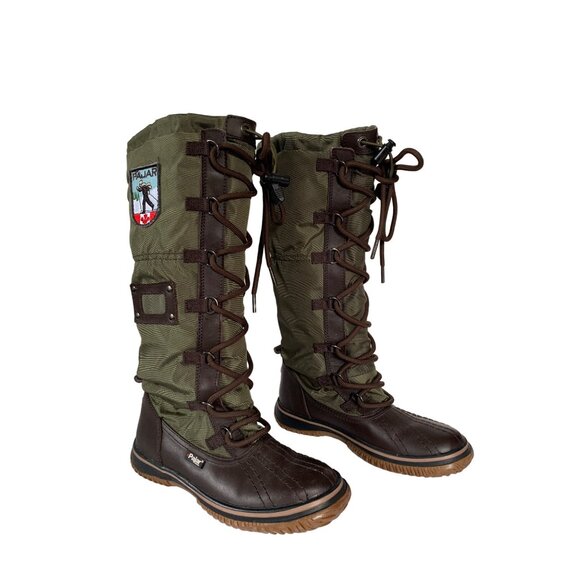 Pajar | Shoes | Pajar Grip Boots Womens Winter Lace Up Tall Boots Sz 55 ...